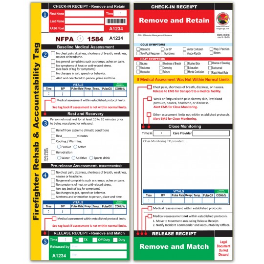 Fire REHAB Accountability System + Vest and Flag Kit