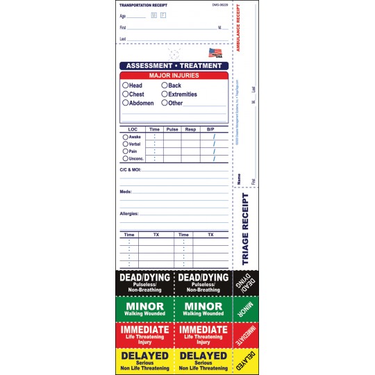 All Risk® Triage Tags - Arizona Version