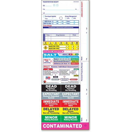 All Risk® SALT Triage Tag, Non-Wristband
