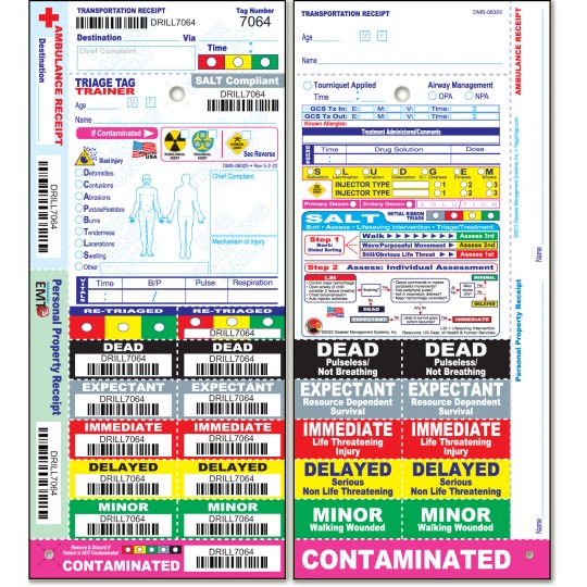 All Risk® Triage Training Tag
