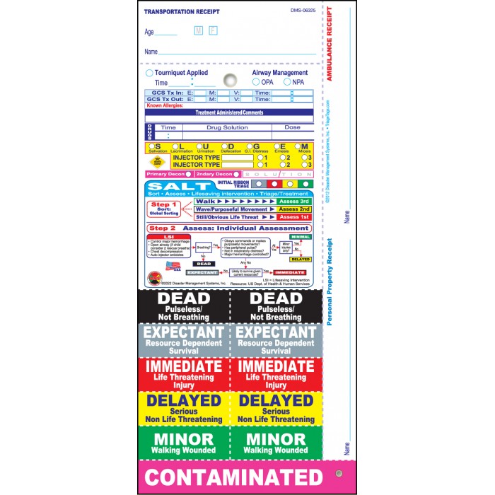 All Risk® Triage Training Tag