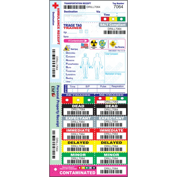 All Risk® Triage Training Tag