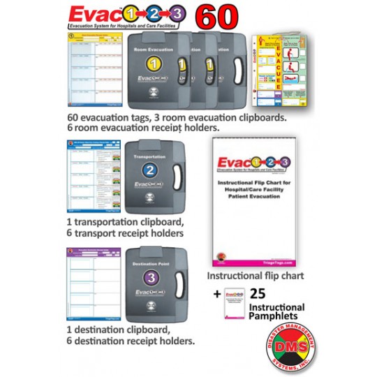 Evac123® Small Hospital/Facility Evacuation 60 Package