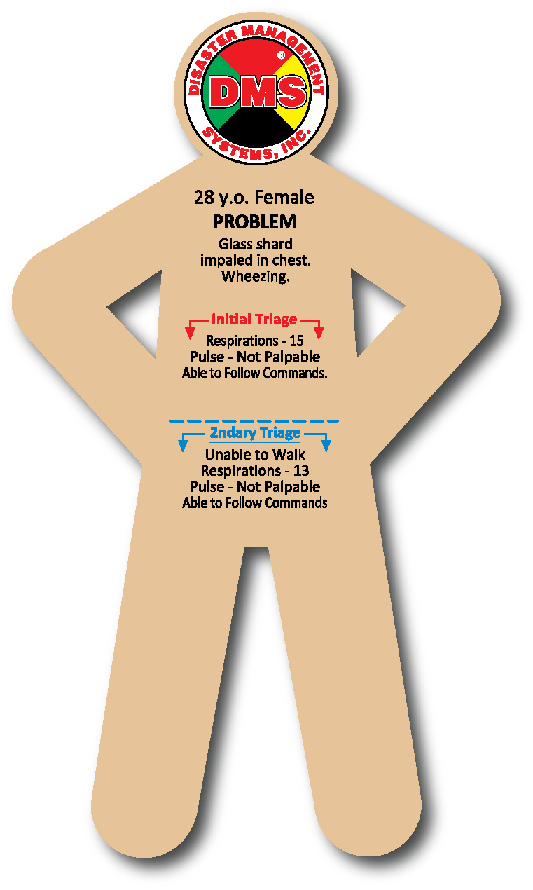 Triage Victim Practice Scenarios